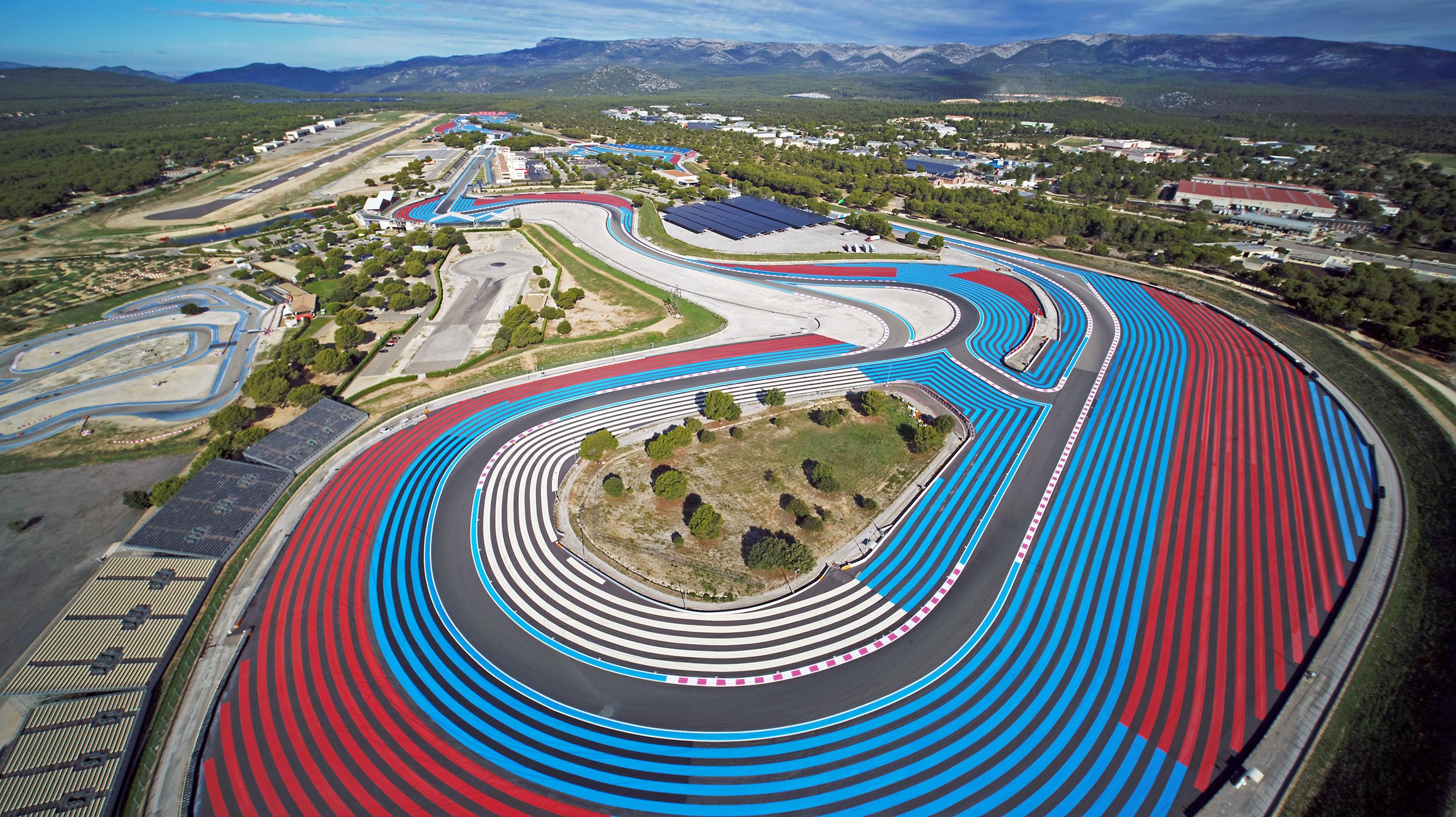 Ferrari at the Circuit Paul Ricard in Castellet, filmed by Drone ...