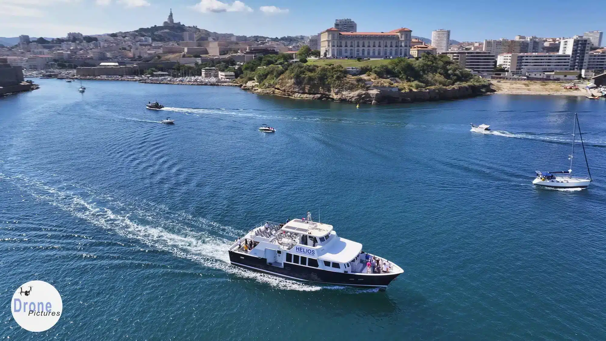 DRONE FILMING AT SEA - MARSEILLE BAY - Drone Pictures
